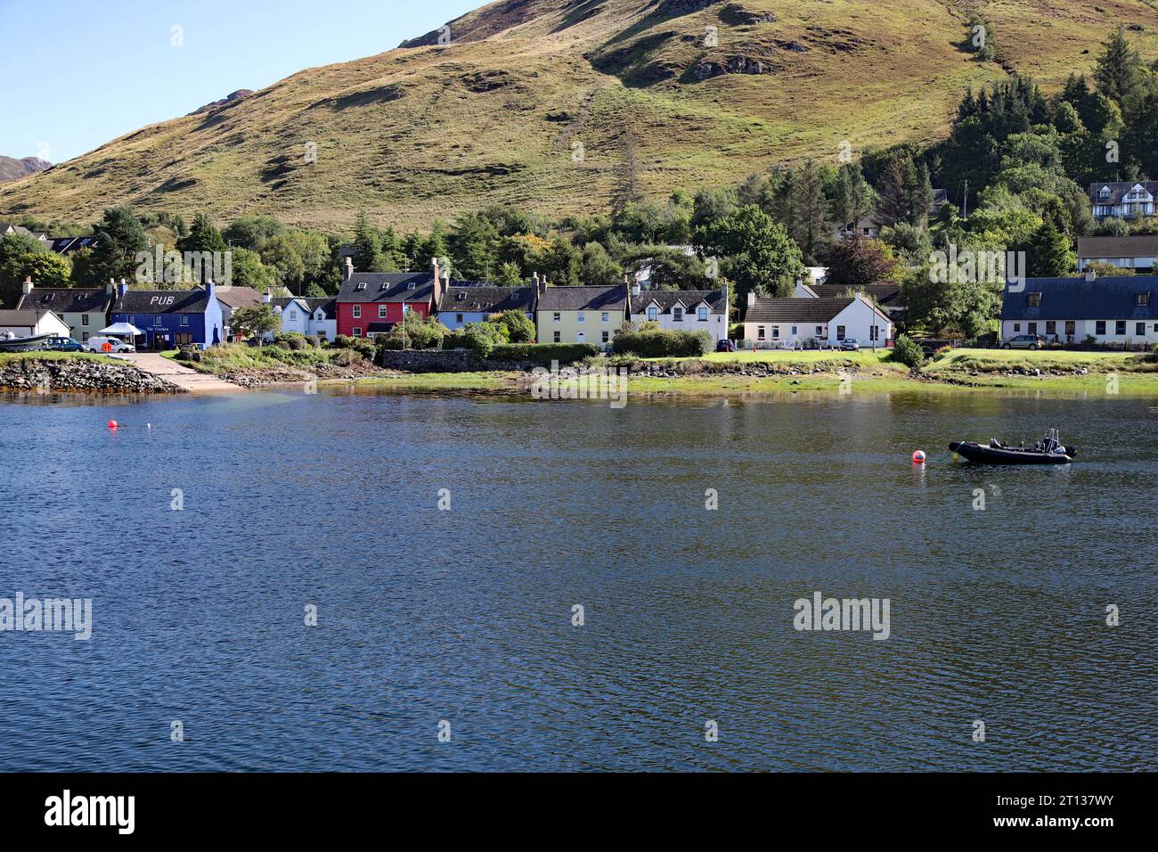 View Of Dornie From Loch Long Bridge Stock Photo - Alamy