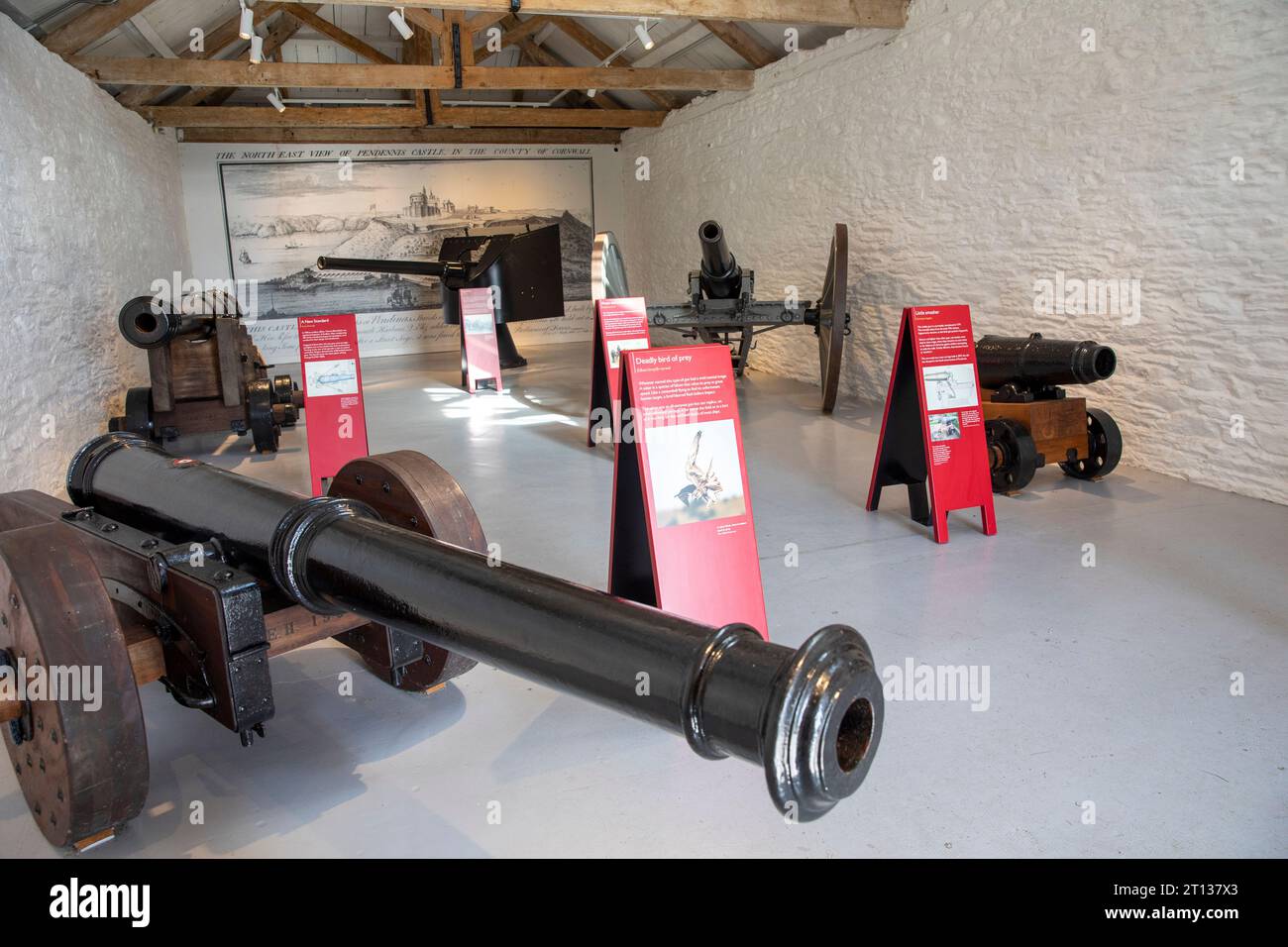 Pendennis Castle Falmouth Cornwall, field train shed building Stock ...