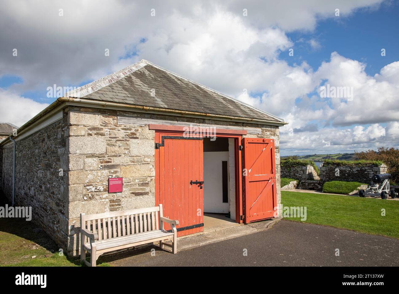 Pendennis Castle Falmouth Cornwall, field train shed building ...