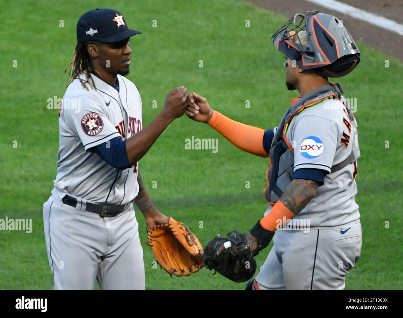 Minneapolis, United States. 10th Oct, 2023. Houston Astros relief ...