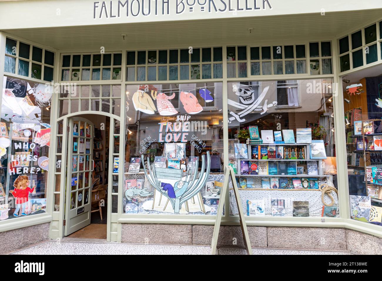 English bookshop, Falmouth booksellers book shop on Church street in ...