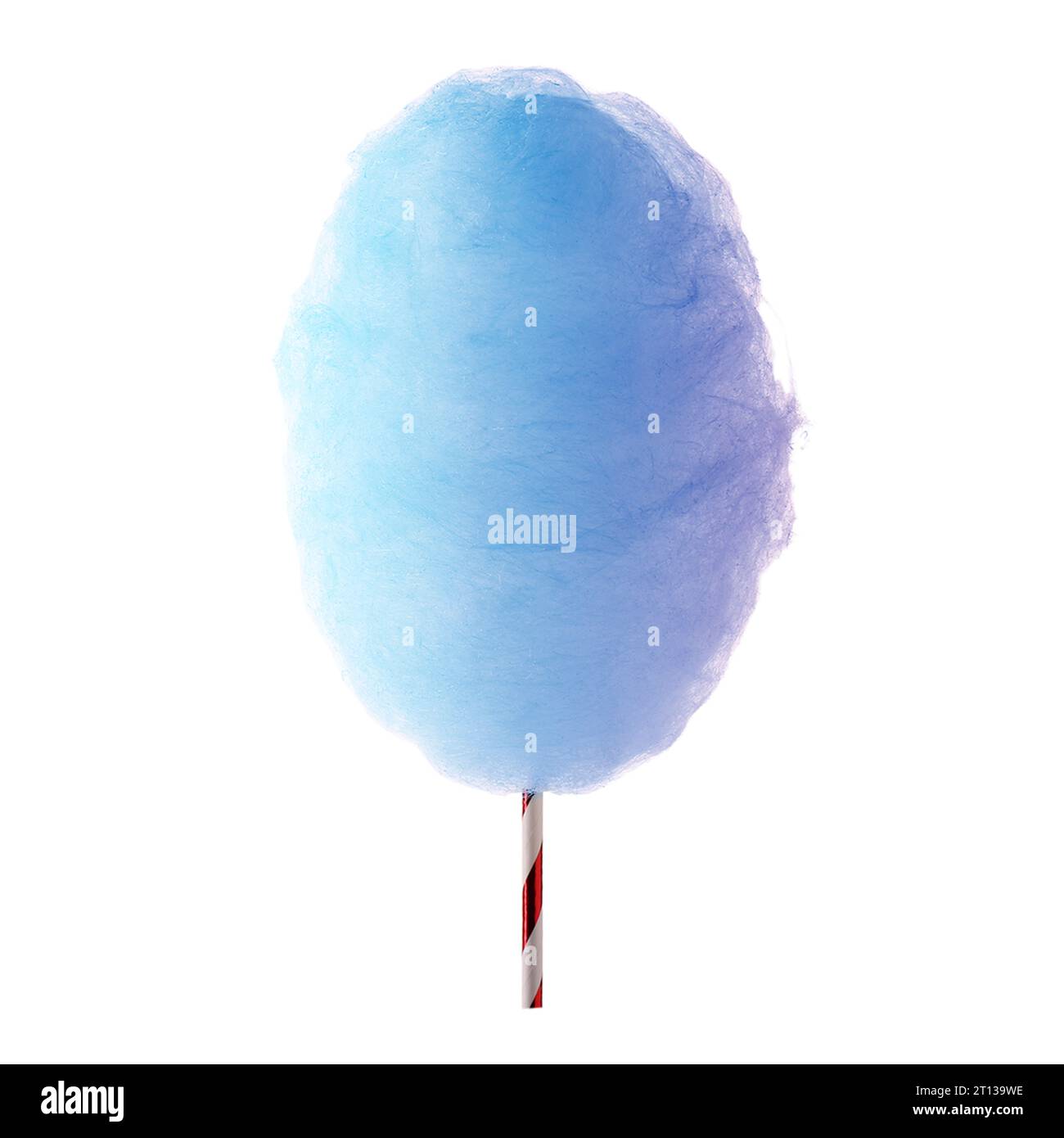 Yummy blue cotton candy isolated on white Stock Photo - Alamy