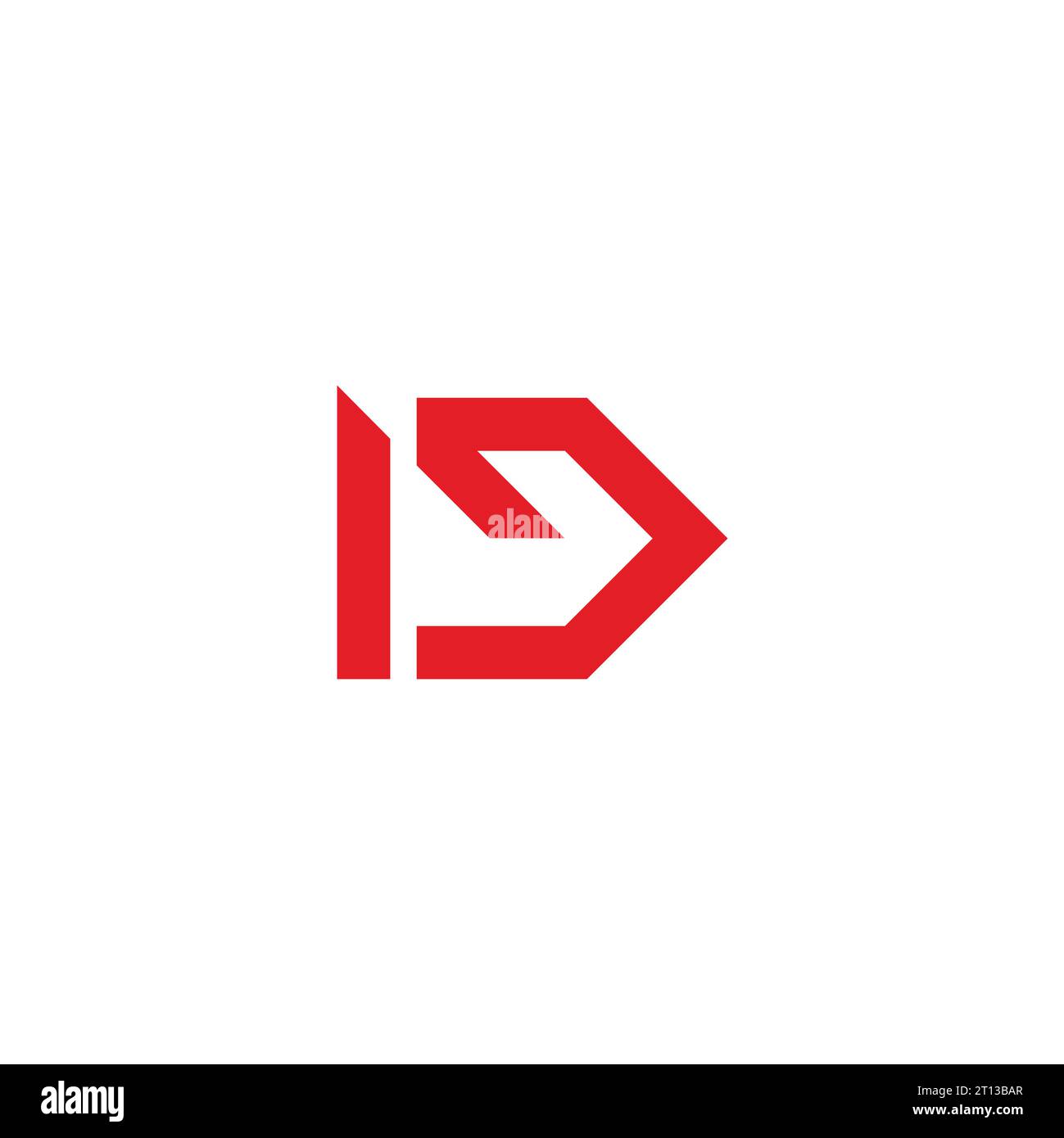 letter id arrow simple geometric logo vector Stock Vector Image & Art ...