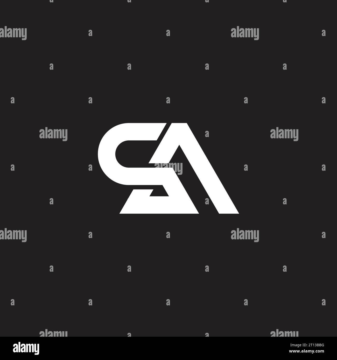 letter sa qa triangle geometric logo vector Stock Vector Image & Art ...