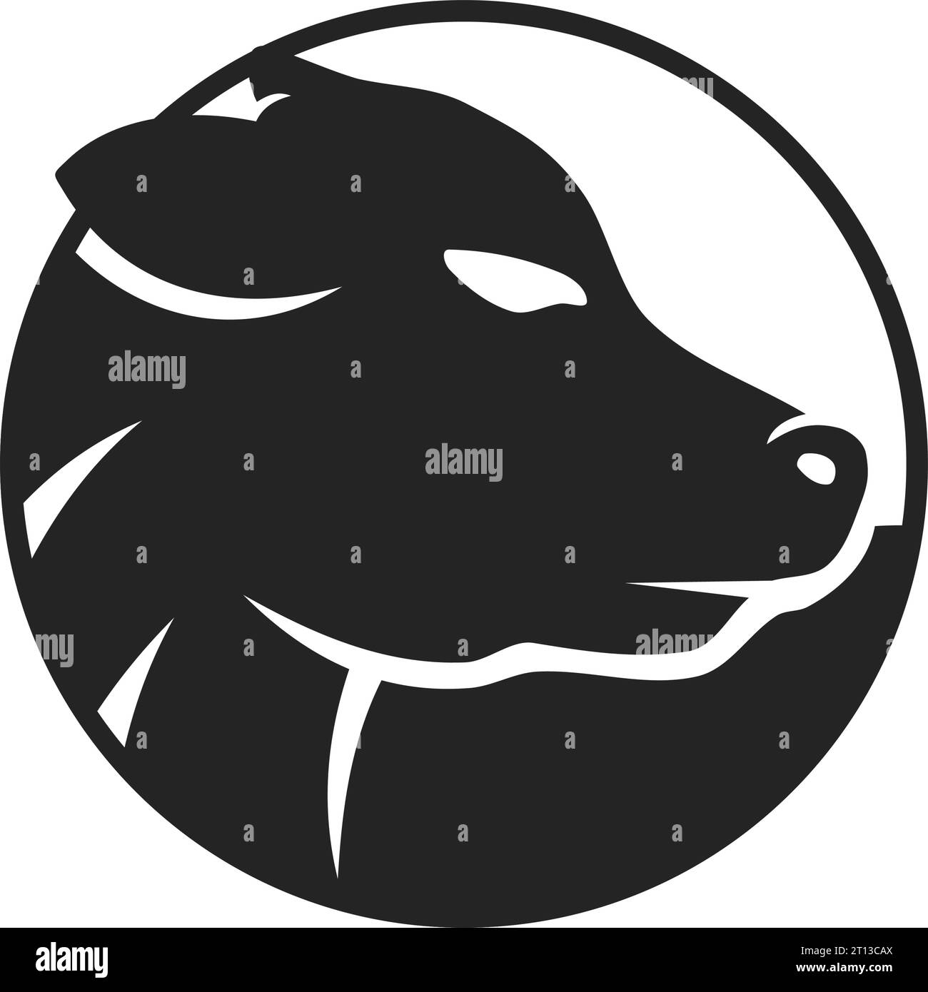 cow logo template Isolated. Brand Identity. Icon Abstract Vector ...