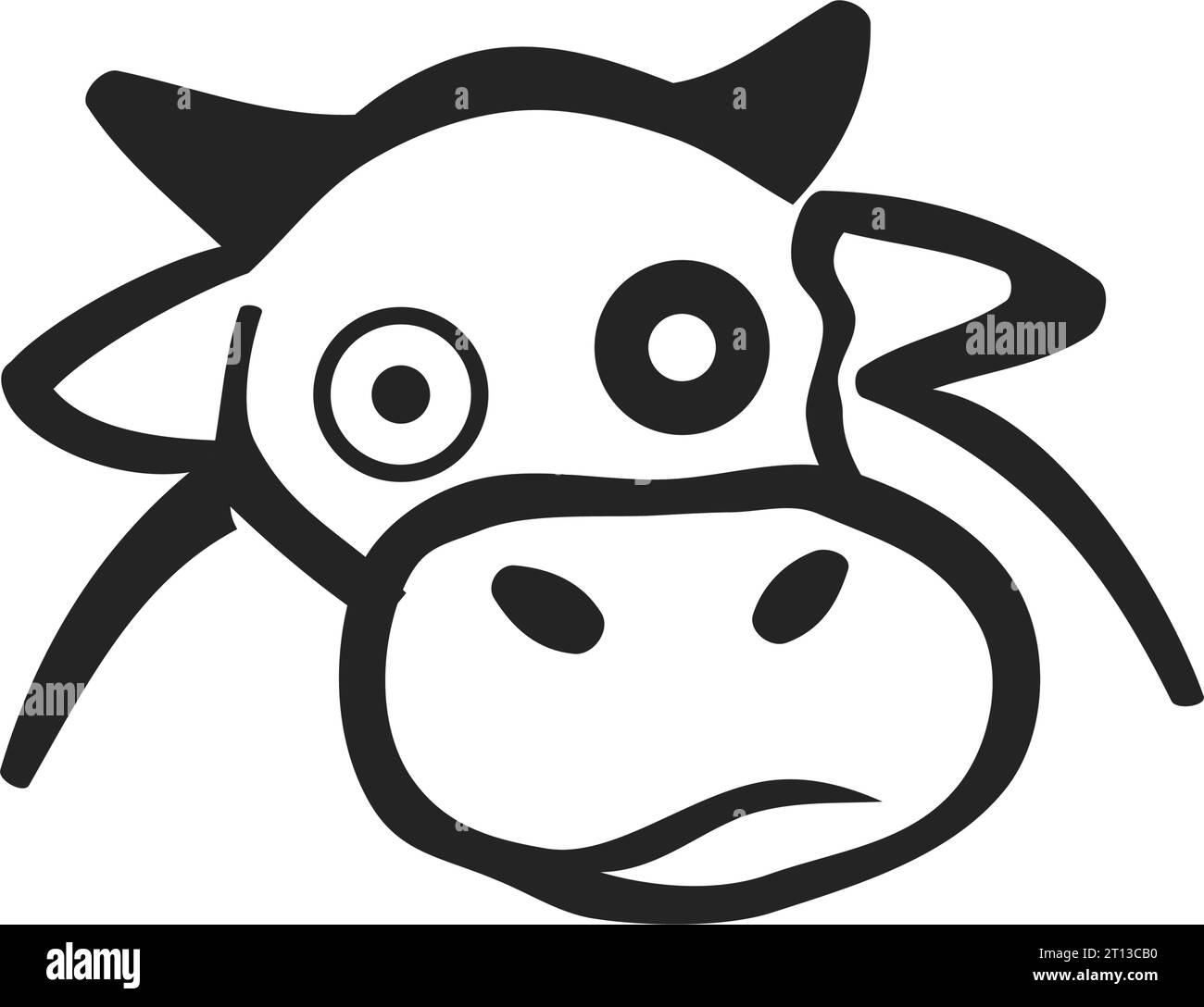 cow logo template Isolated. Brand Identity. Icon Abstract Vector ...