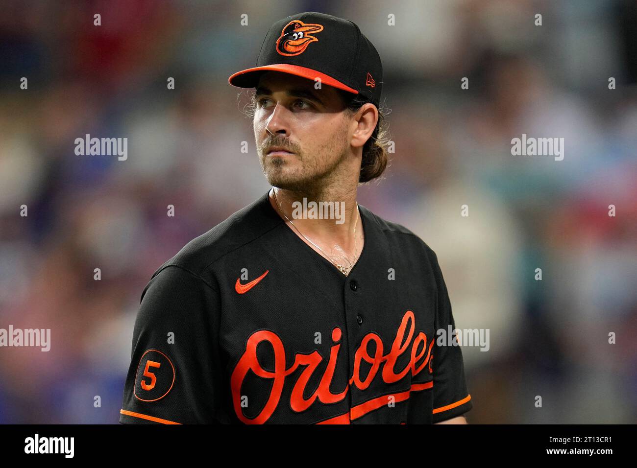 Baltimore Orioles starting pitcher Dean Kremer wears a Star of David ...