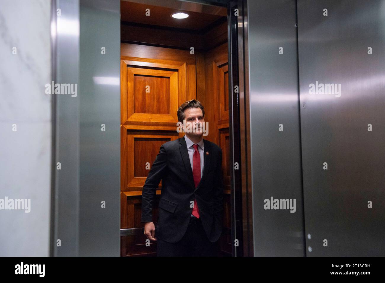 United States Representative Matt Gaetz (Republican of Florida) exits a ...