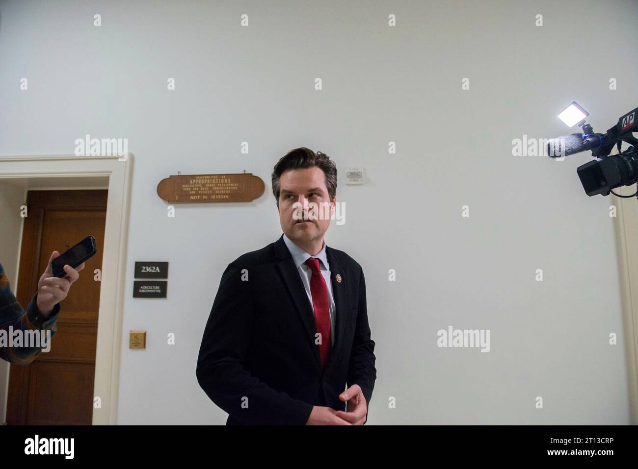 United States Representative Matt Gaetz (Republican of Florida) exits a ...