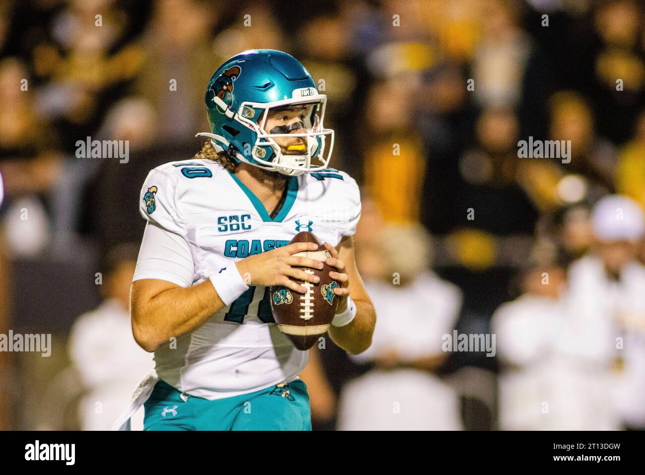 October 10, 2023: Coastal Carolina Chanticleers quarterback Grayson ...