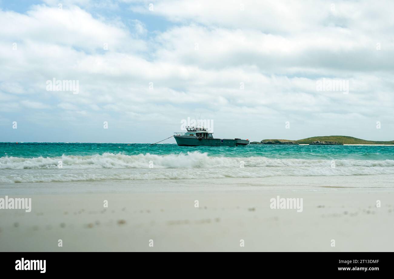 A view of the beach at Lancelin which is situated north of Perth ...