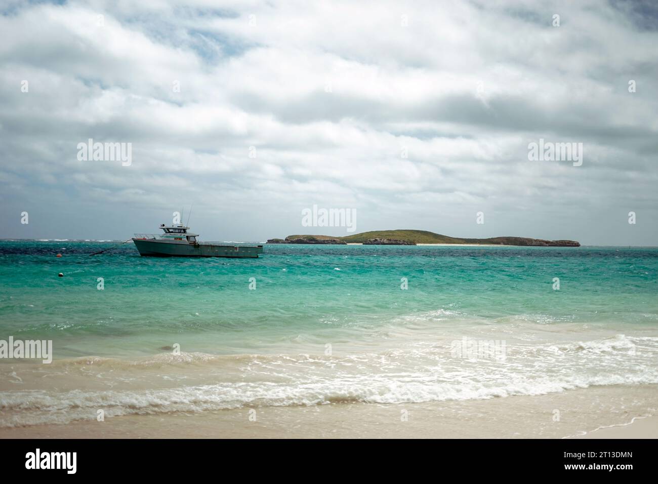 A view of the beach at Lancelin which is situated north of Perth ...
