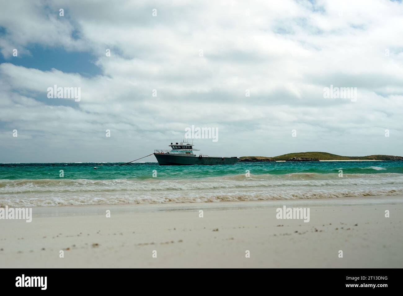 A view of the beach at Lancelin which is situated north of Perth ...