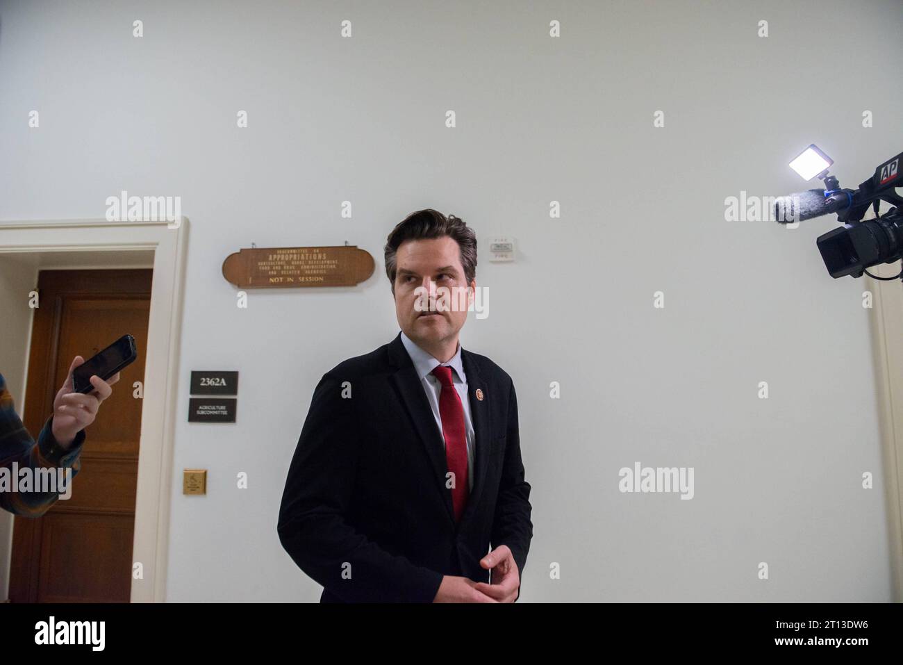 United States Representative Matt Gaetz Republican of Florida exits a ...