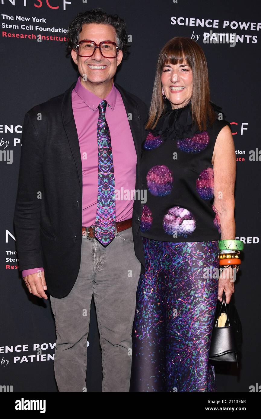 New York, USA. 10th Oct, 2023. (L-R) Derrick Rossi and Kay Unger attend ...