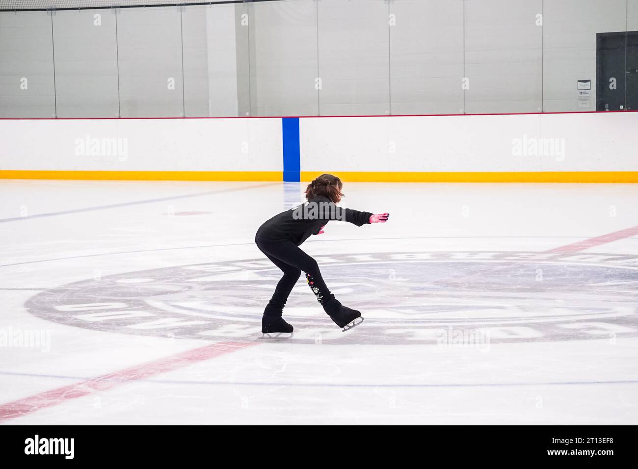 Figure skating practice Stock Photo - Alamy