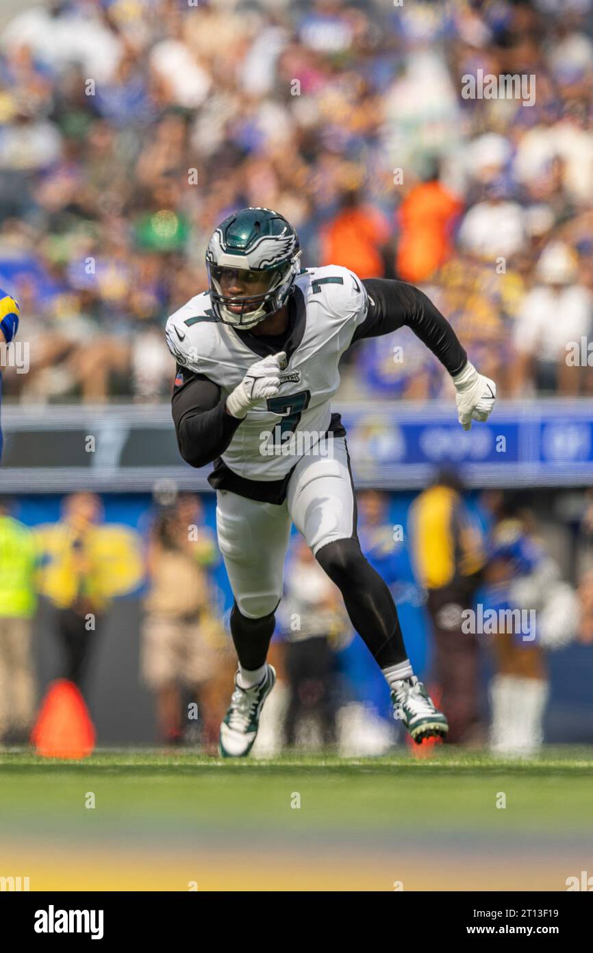 Philadelphia Eagles linebacker Hanson Reddick (7) against the Los ...