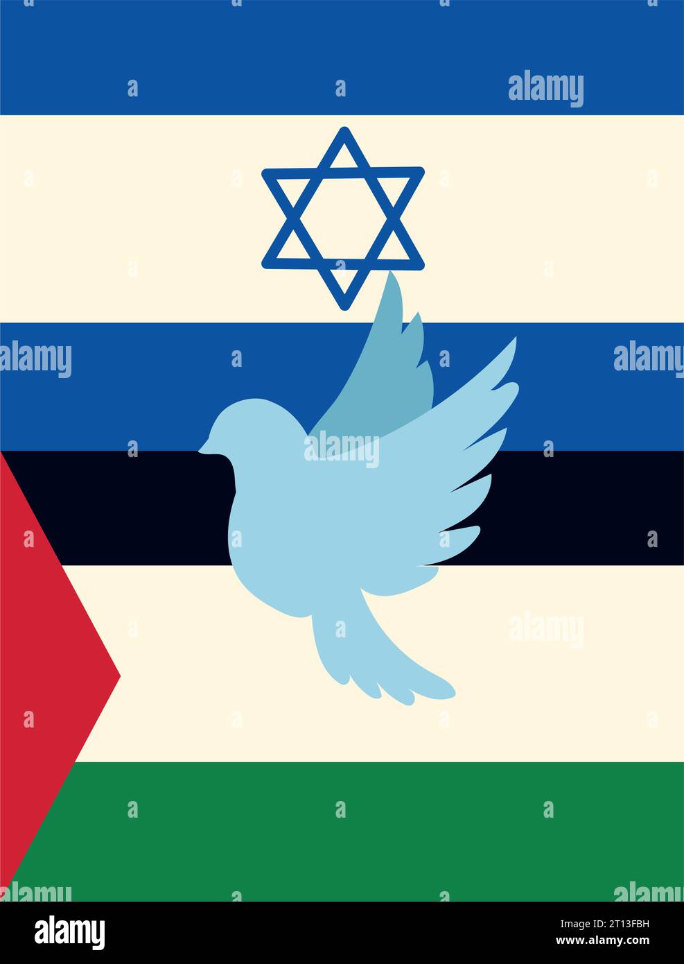 Flags of palestine and israel Stock Vector Images - Alamy