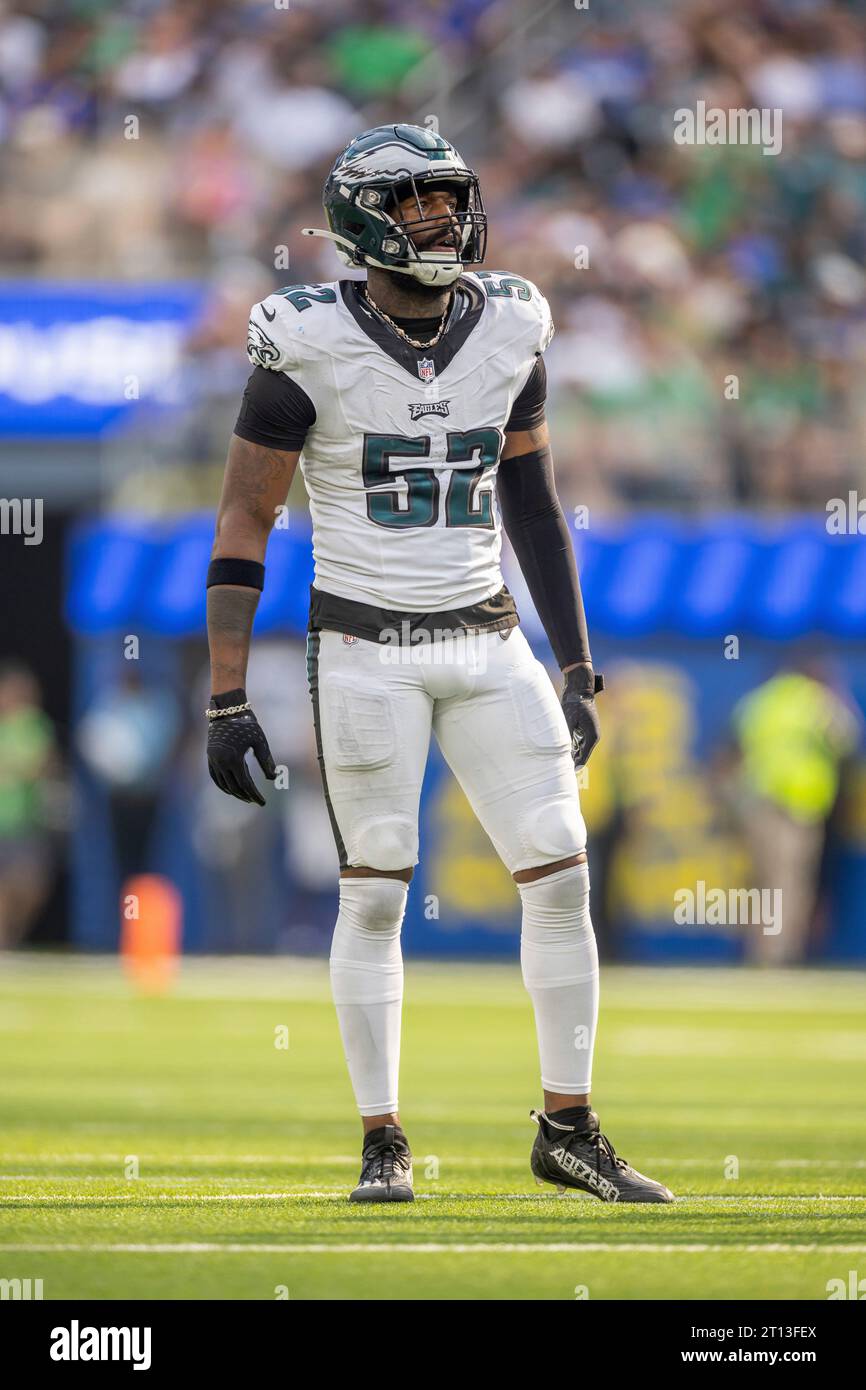 Philadelphia Eagles linebacker Zach Cunningham (52) against the Los ...