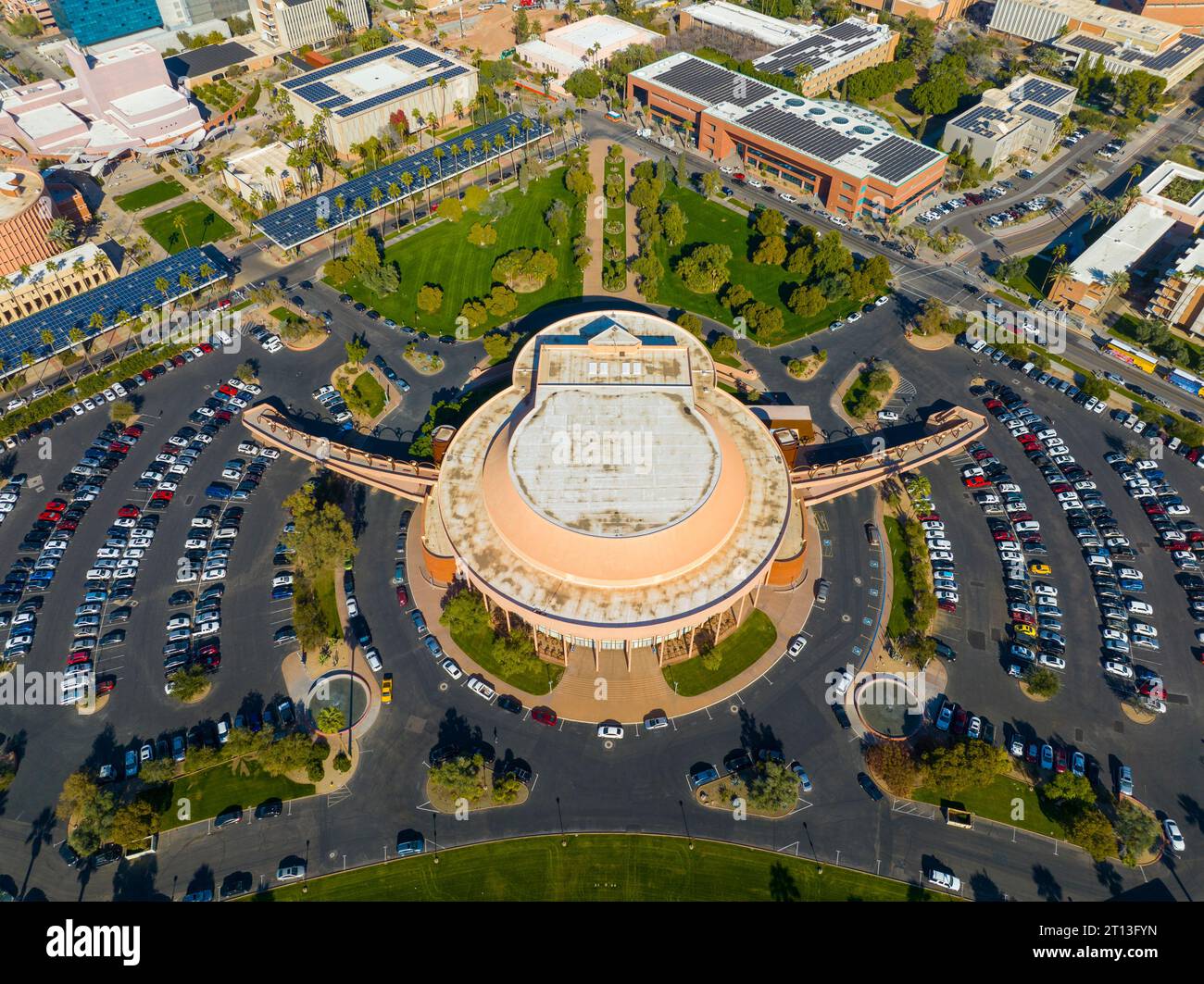 Arizona State University ASU including Gammage Auditorium in main ...