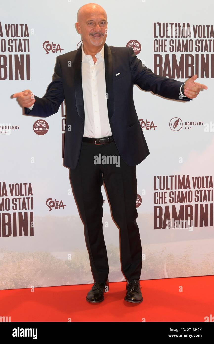 Rome, Italy. 10th Oct, 2023. Claudio Bisio attends the red carpet of ...