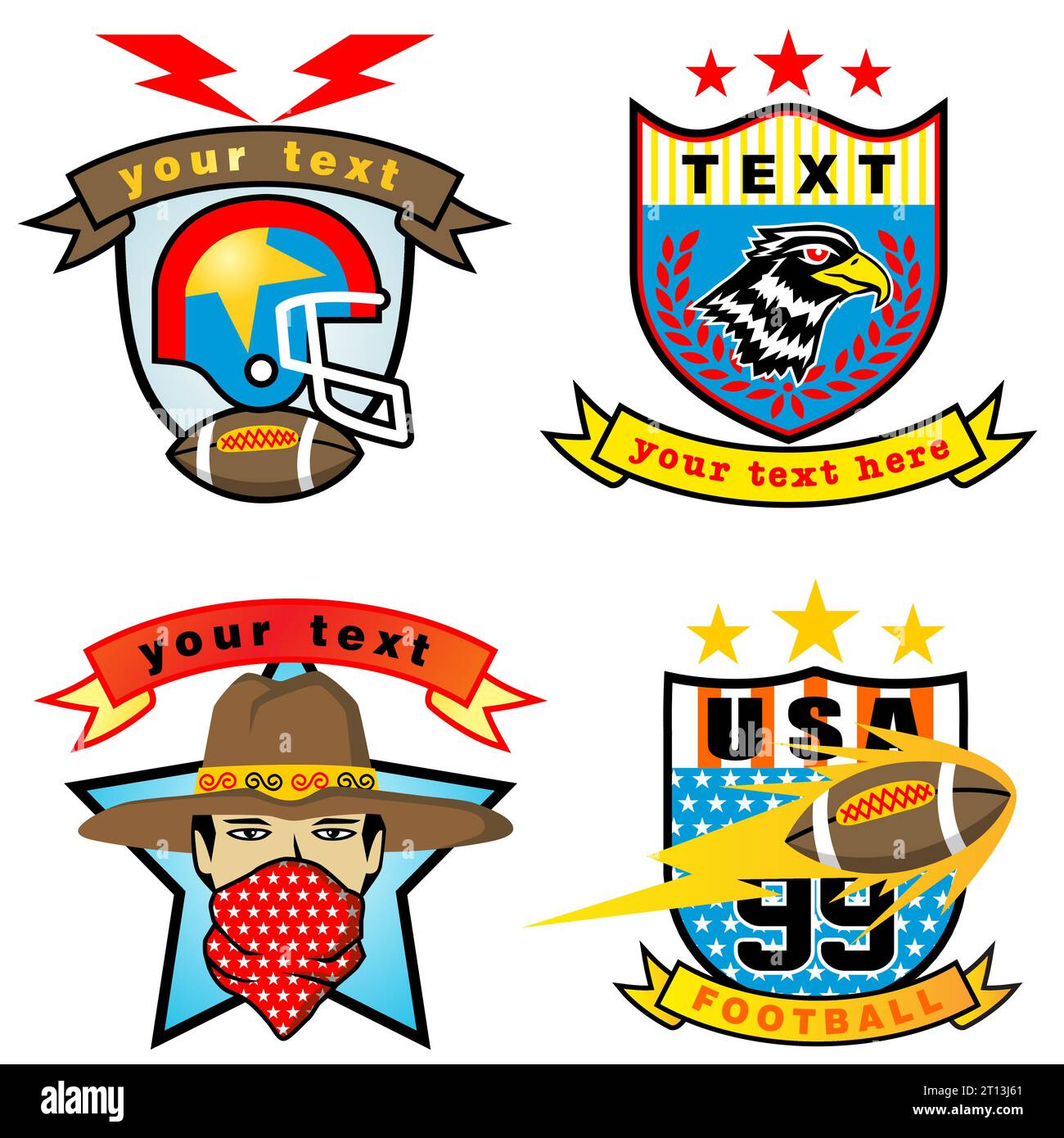 Vector set of different sport logos illustration Stock Vector Image ...