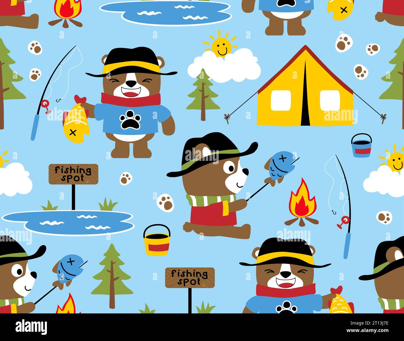 Hiking in swamp Stock Vector Images - Alamy