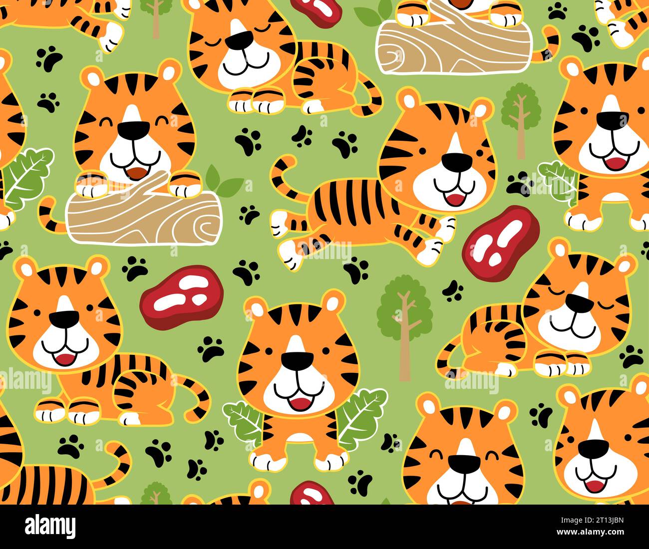 Child wildlife trail Stock Vector Images - Alamy