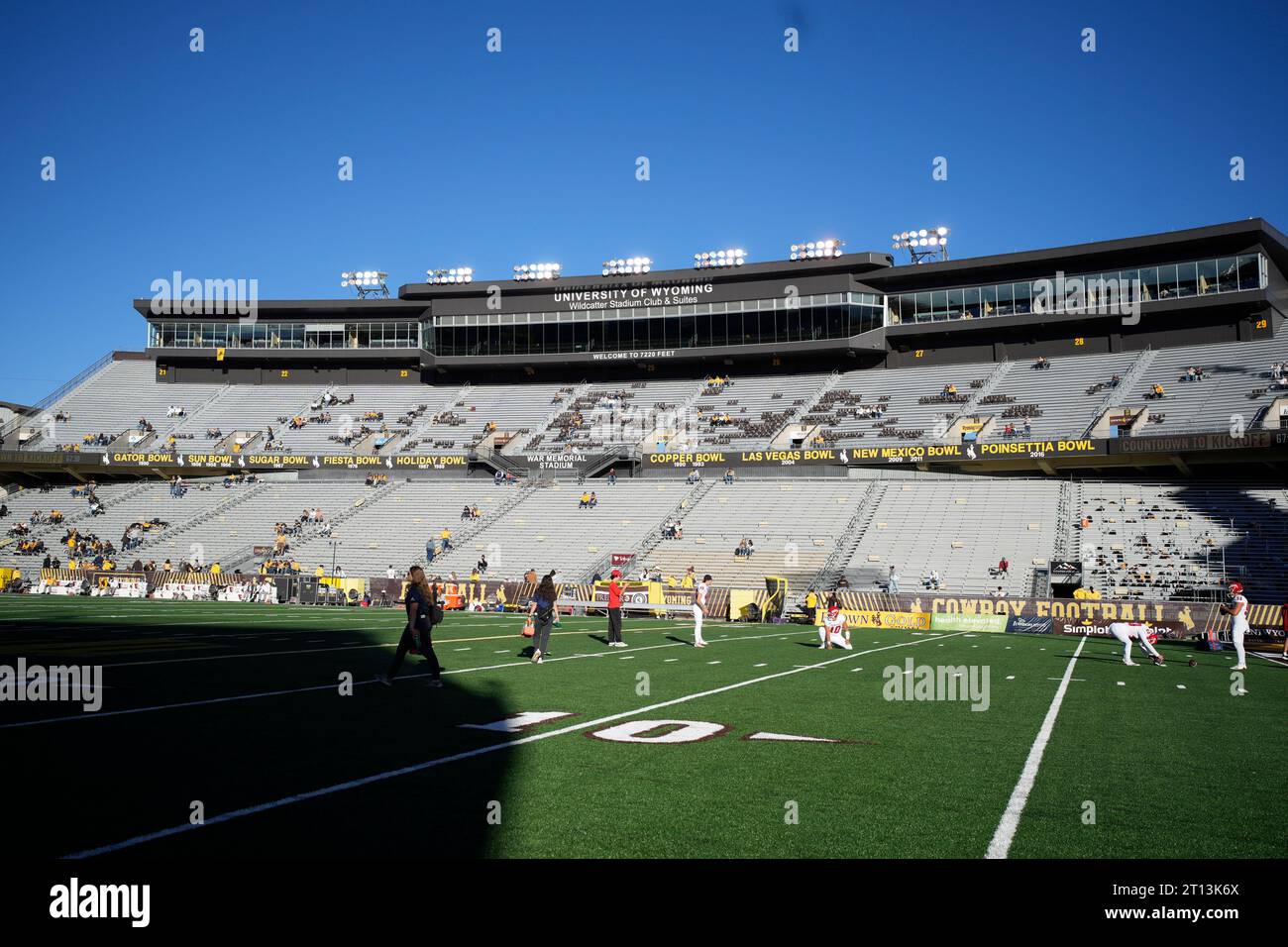 War Memorial Stadium before the first half of an NCAA college football ...