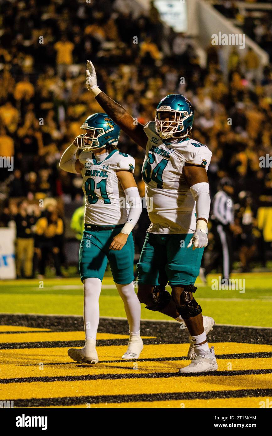 Boone, NC, USA. 10th Oct, 2023. Coastal Carolina Chanticleers long ...