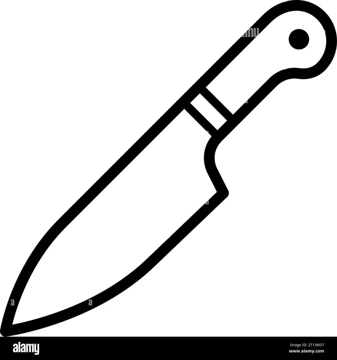 Knife vector icon editable Black and White Stock Photos & Images - Alamy