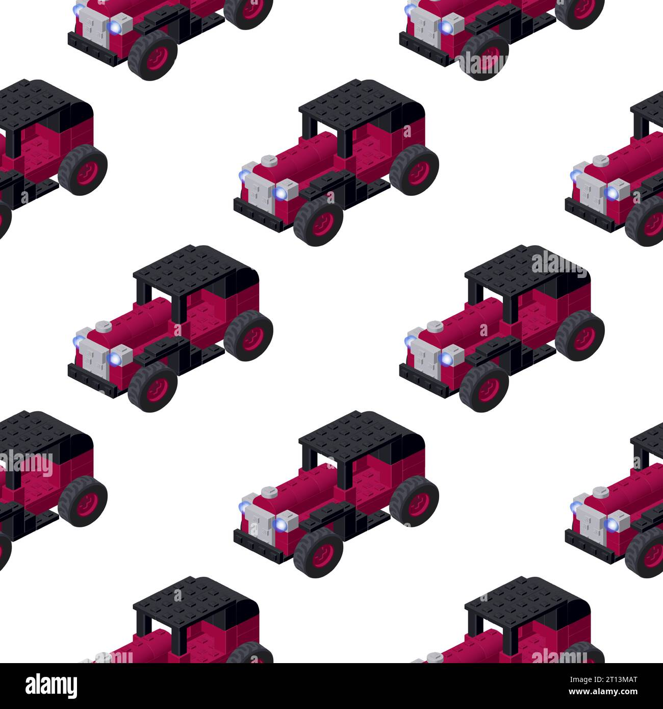 Pattern of retro cars in isometry on a white background. Vector Stock Vector Image & Art - Alamy