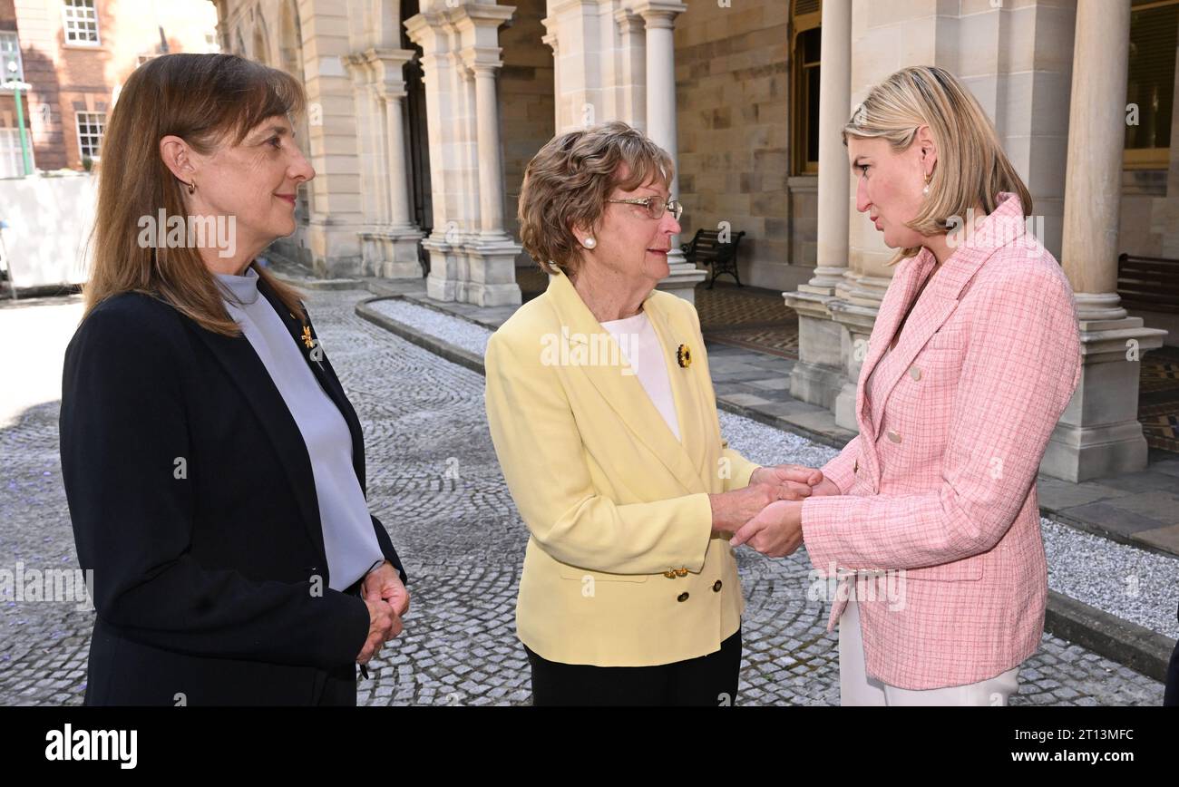 Brisbane, Australia. 11th Oct, 2023. Vanessa Fowler (left) and ...