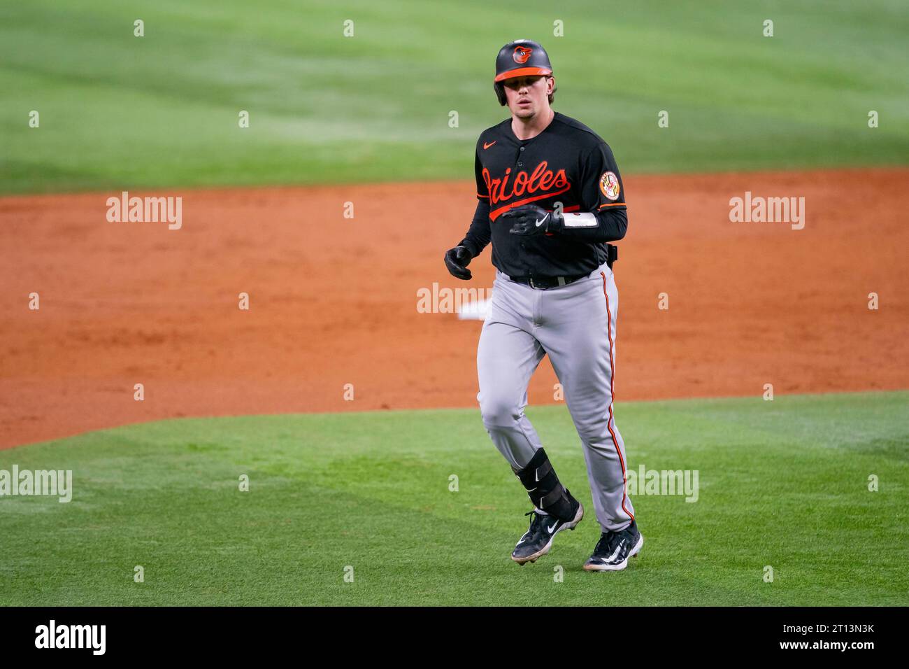 ARLINGTON, TX - OCTOBER 10: Baltimore Orioles catcher Adley Rutschman ...
