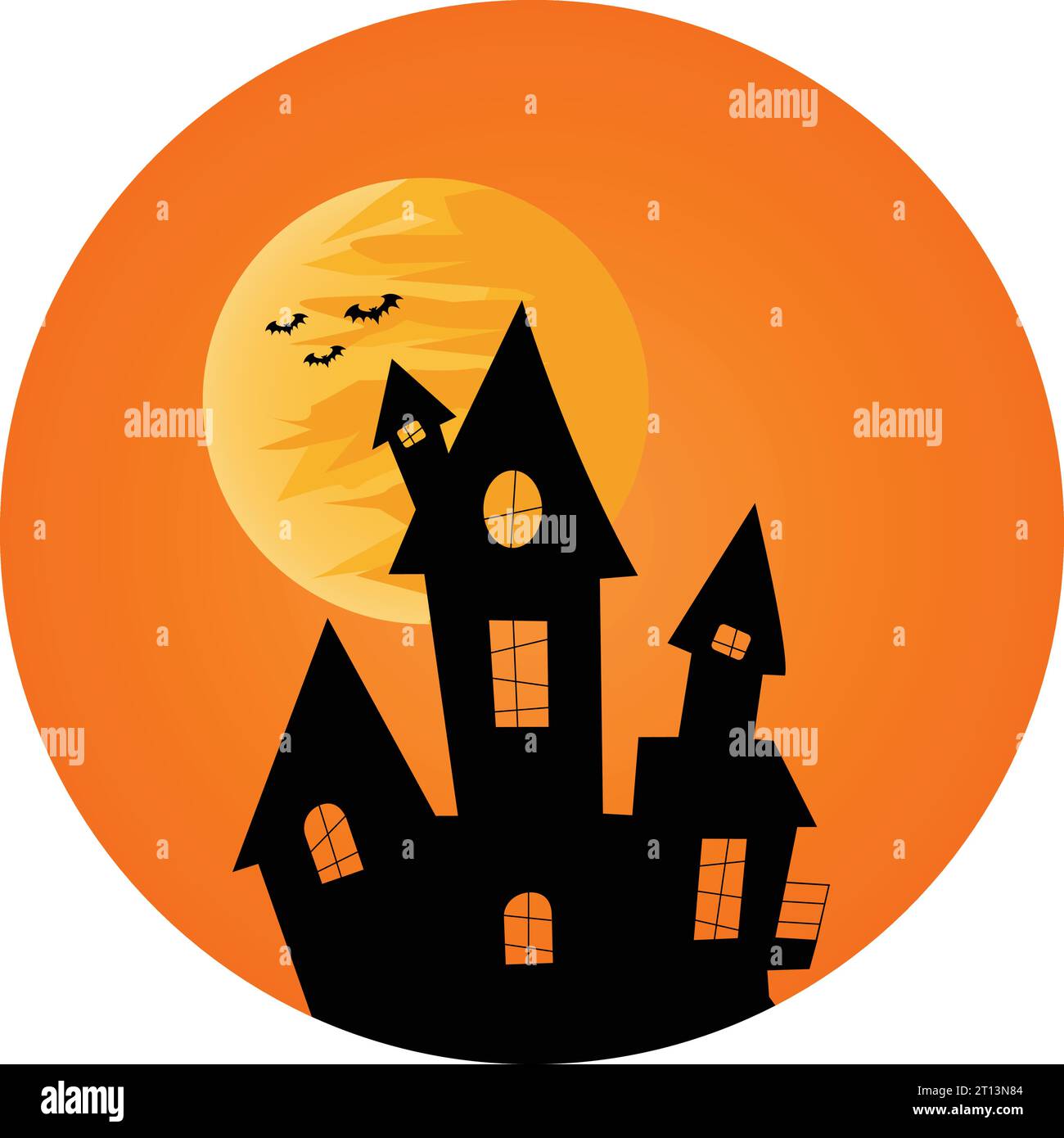 Greeting card halloween ghosts Stock Vector Images - Alamy