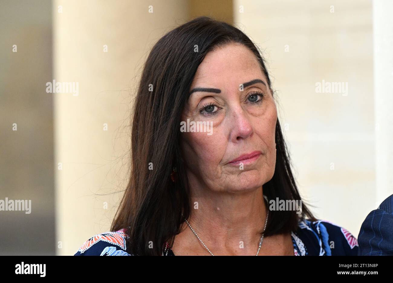 Brisbane, Australia. 11th Oct, 2023. Sue Clarke, mother of domestic ...