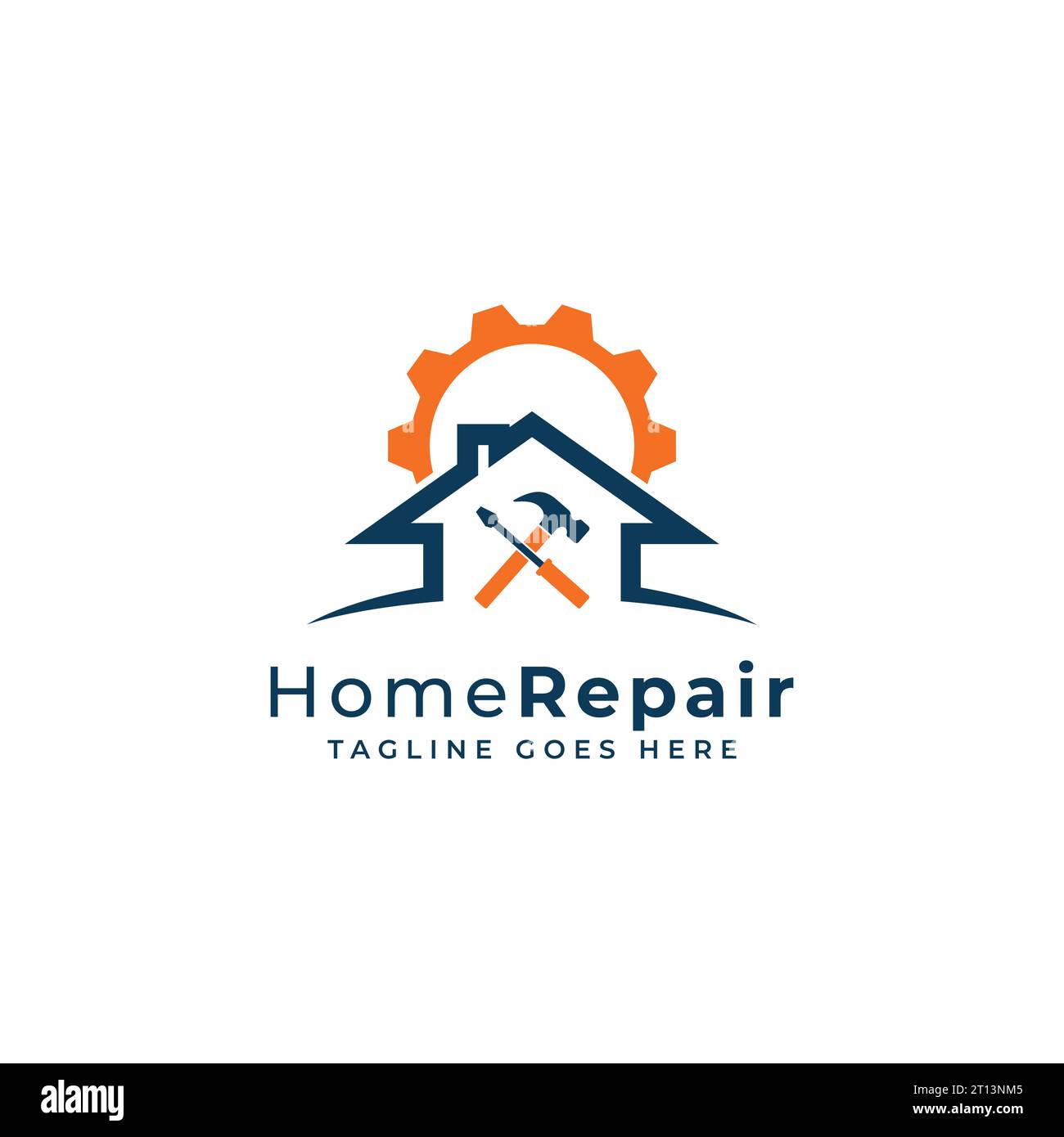 House repair and maintenance logo. repairing tools logo for home ...