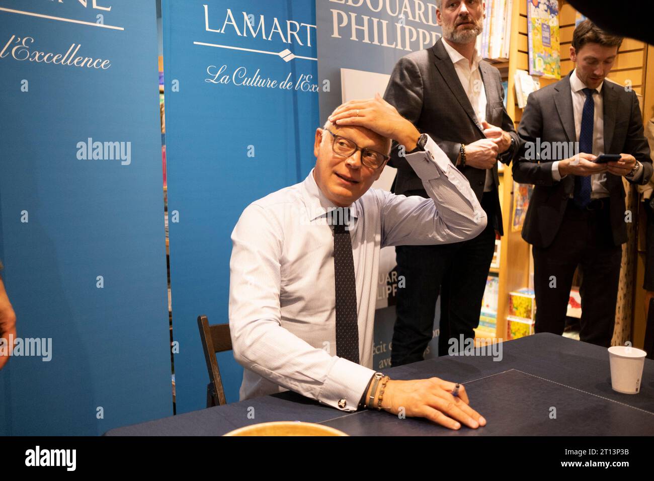 Paris, France. 10th Oct, 2023. Former Prime Minister and Mayor of Le ...