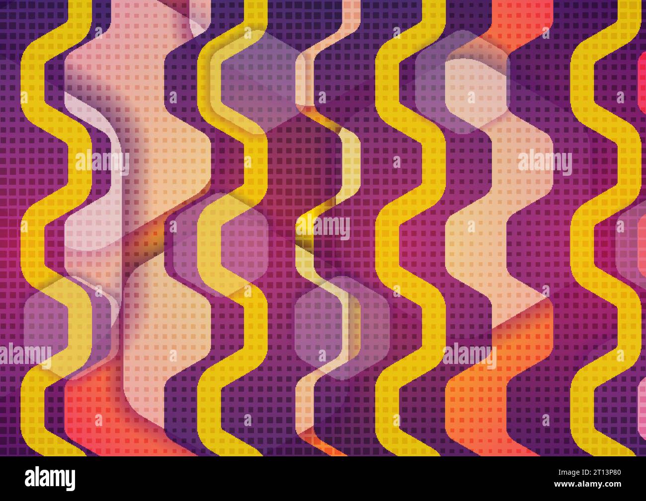 Retro geometric abstract orange and violet background. Minimal ...