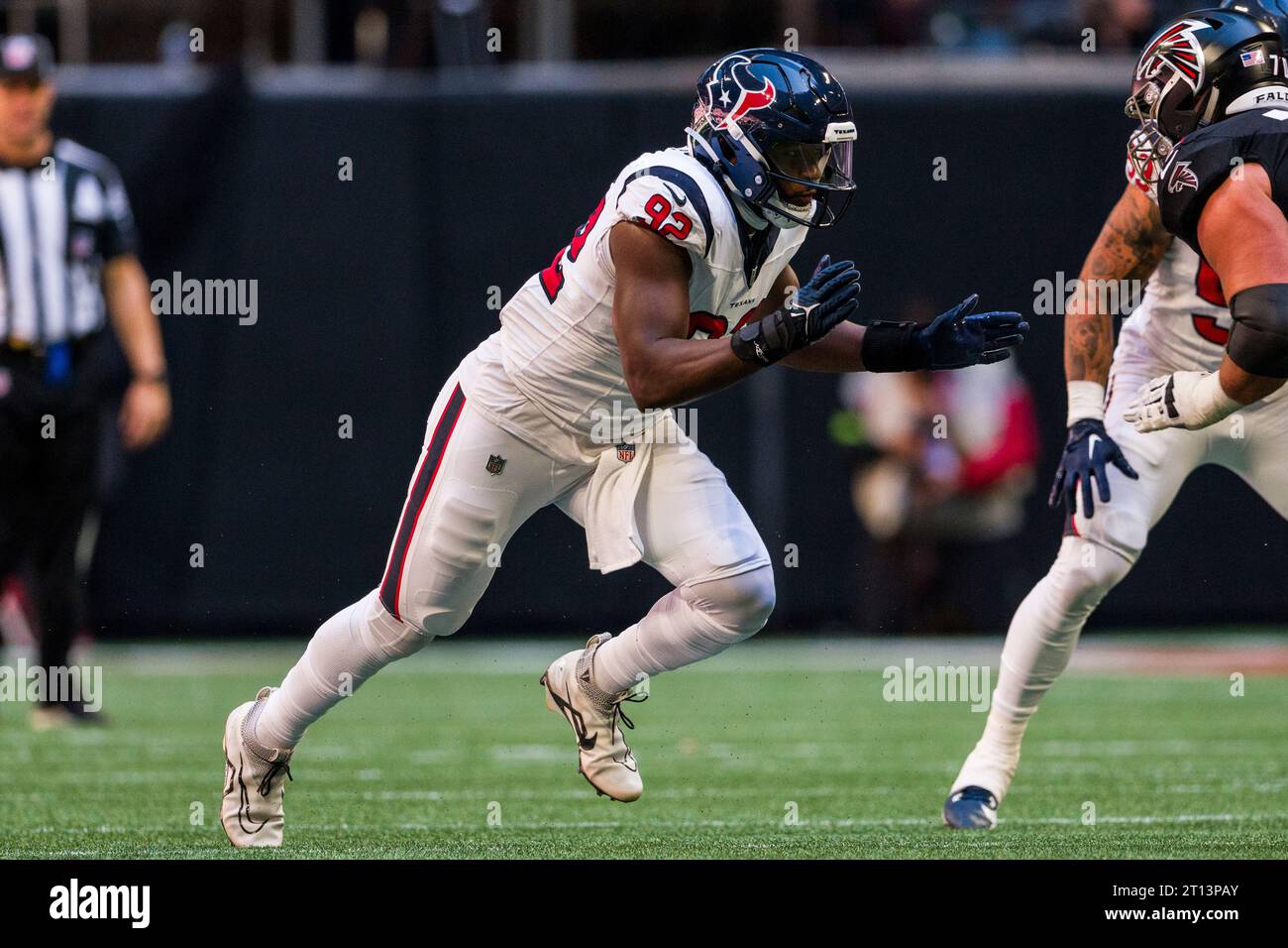 Houston Texans defensive end Dylan Horton (92) works during the first ...
