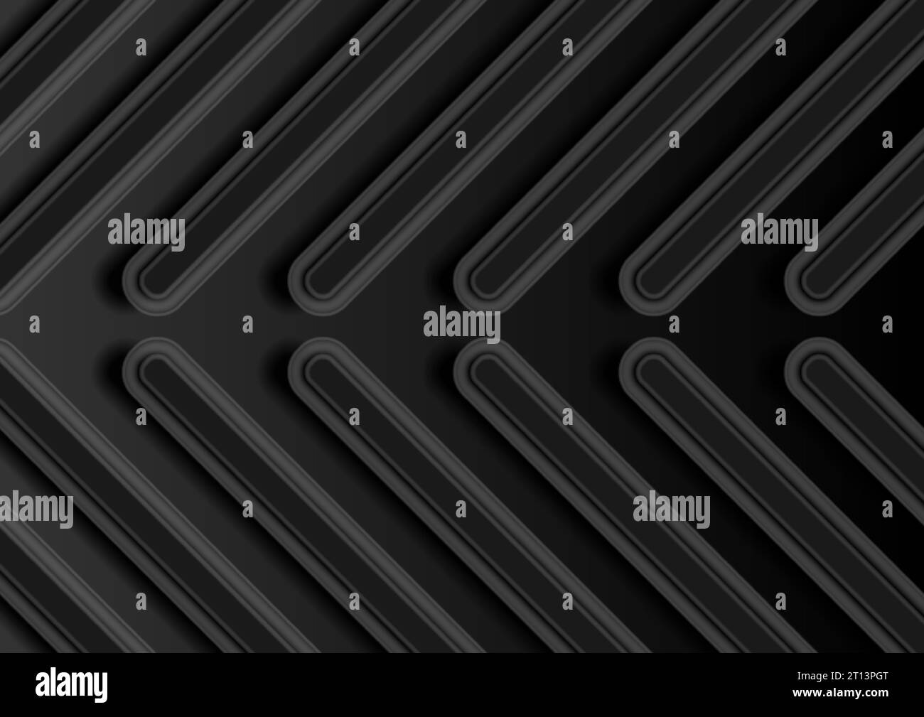 Black smooth arrows abstract hi-tech geometric background. Vector design Stock Vector Image ...