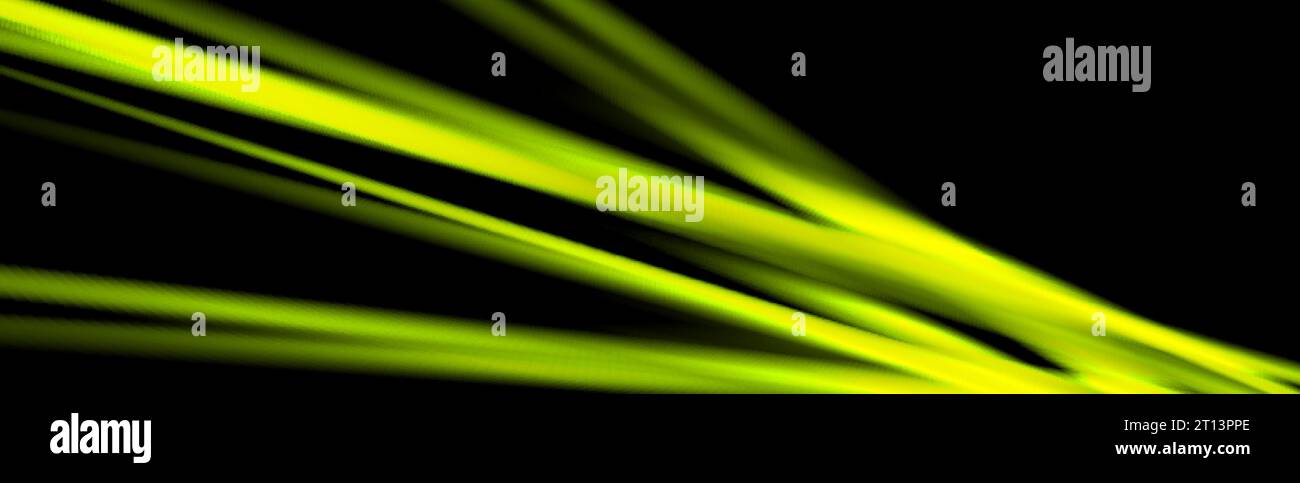 Bright green glowing shiny rays abstract background. Sci-fi luminous ...