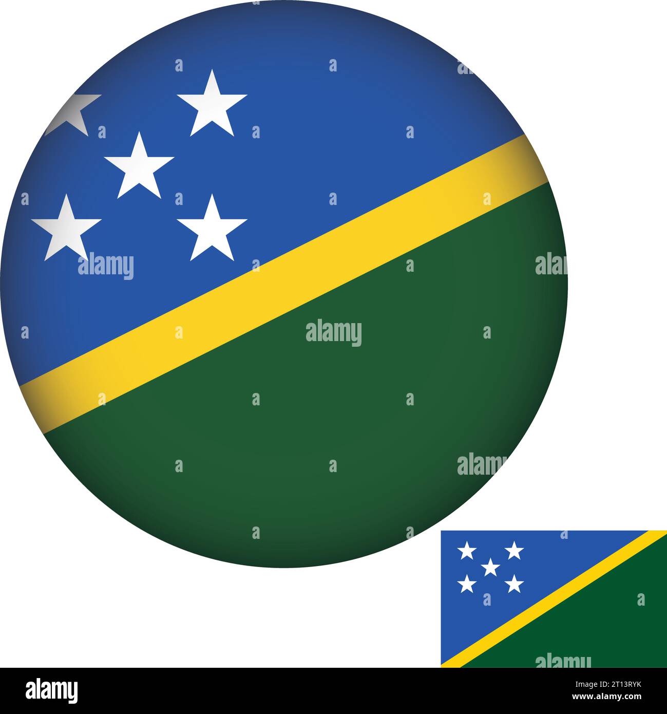 Solomon Islands Flag Round Shape Stock Vector Image & Art - Alamy