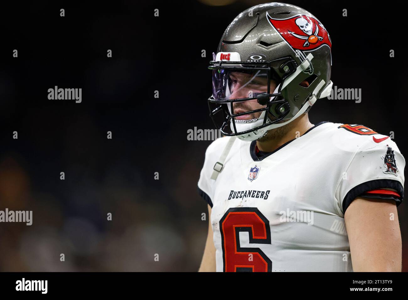 Tampa Bay Buccaneers quarterback Baker Mayfield (6) during an NFL ...