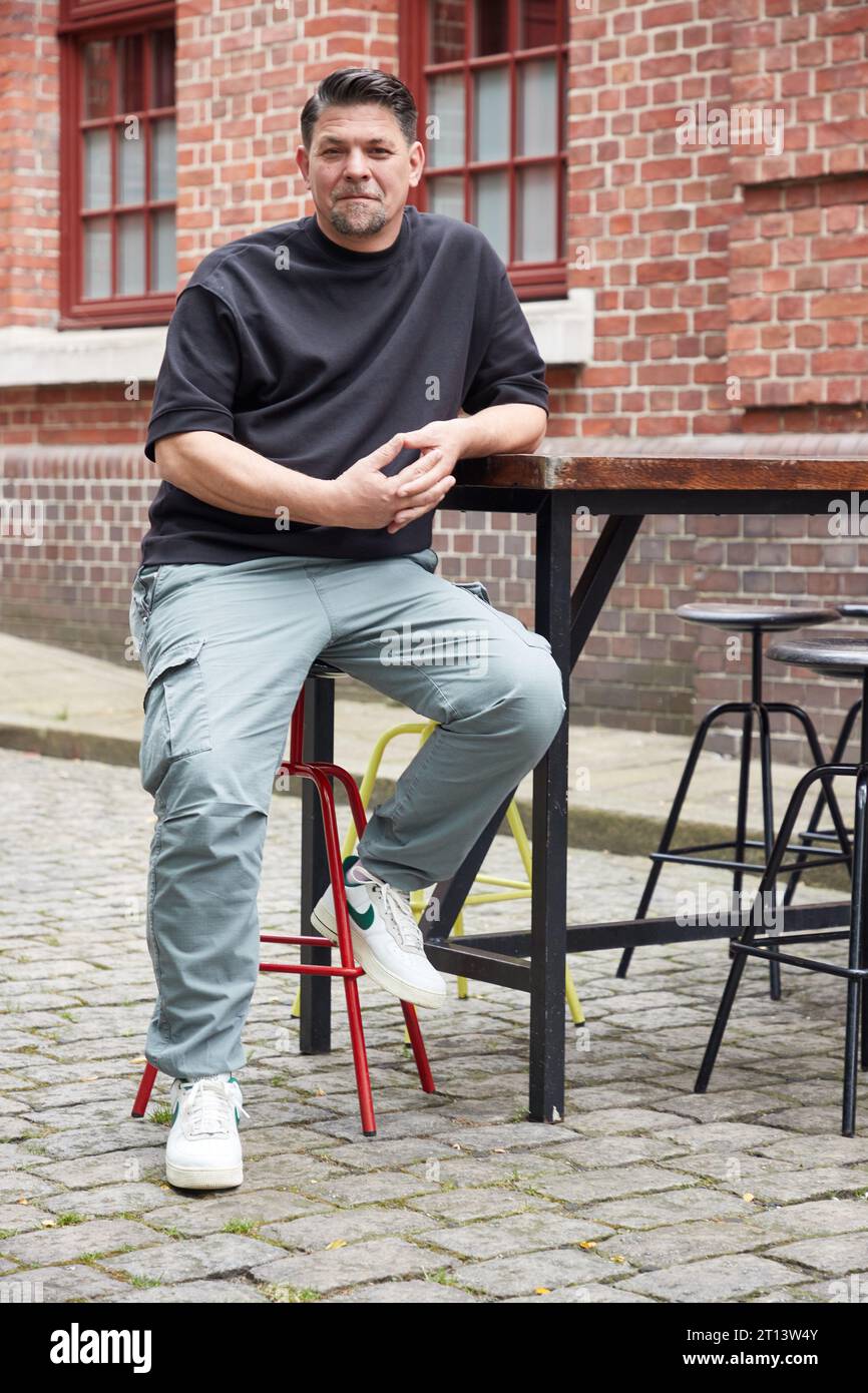 Hamburg, Germany. 18th Sep, 2023. Tim Mälzer, chef and author, sits ...