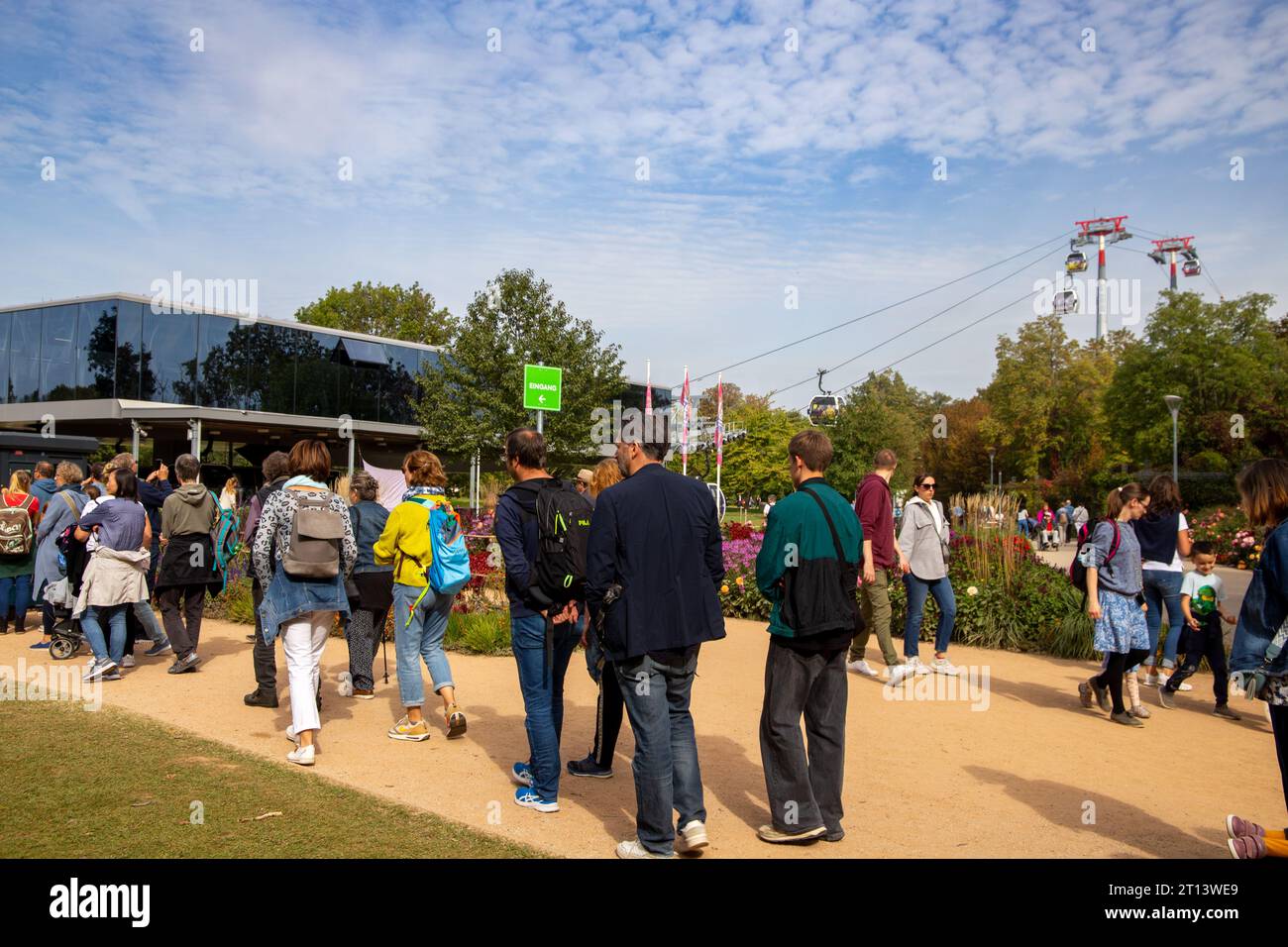 BUGA (Bundesgartenschau) Mannheim 2023: The BUGA comes to an end on this day. Many visitors took ...