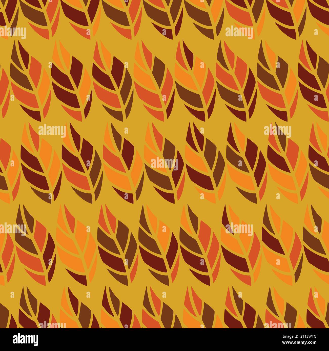 Autumn leaves seamless pattern. Autumn concept. For decorating cards, wedding invitations ...