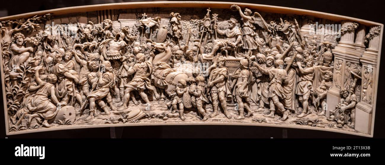 entry of Constantine into Rome, carved about 1750, Museum of Navarra ...