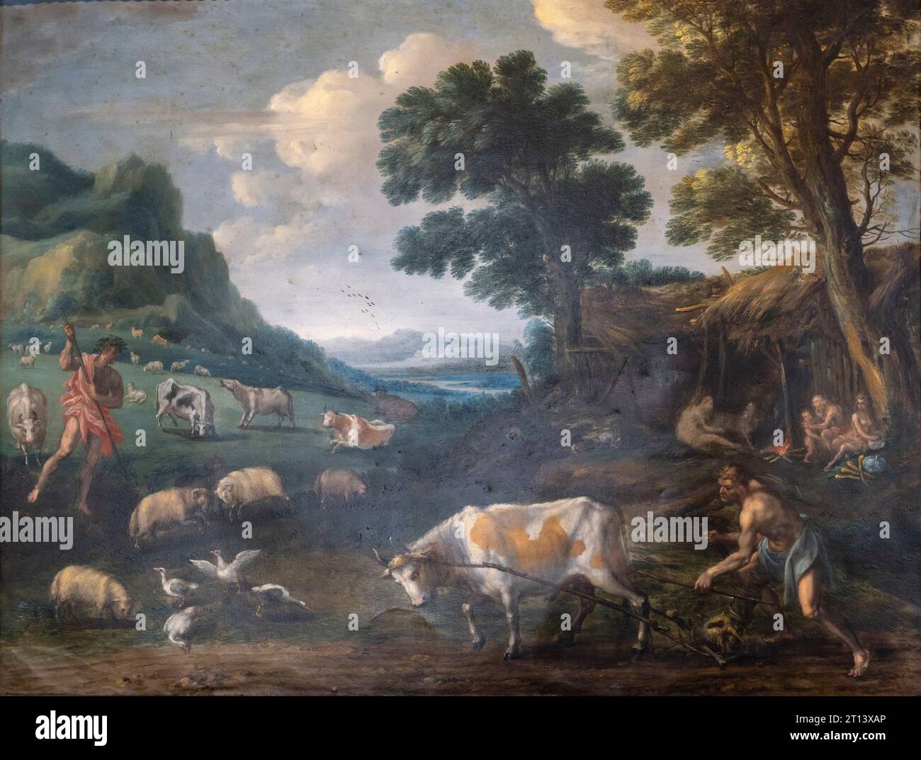 Cain the farmer and Abel the shepherd, Genesis cycle, (creation scenes ...