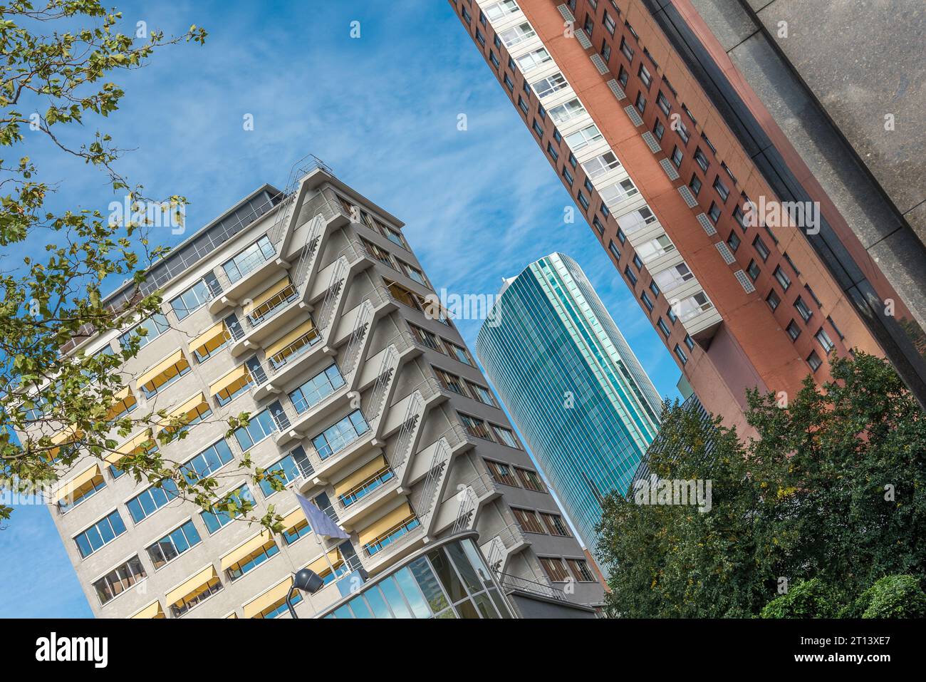 Modern business and housing architecture in Europe Stock Photo - Alamy